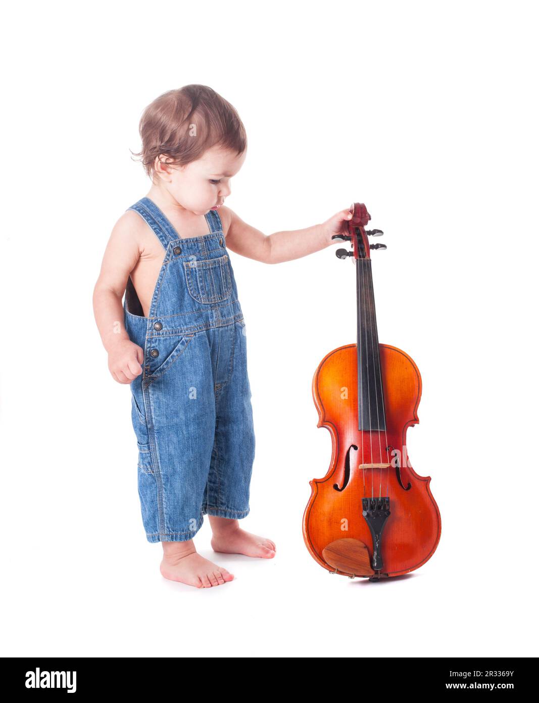 Child violin lesson hi-res stock photography and images - Alamy