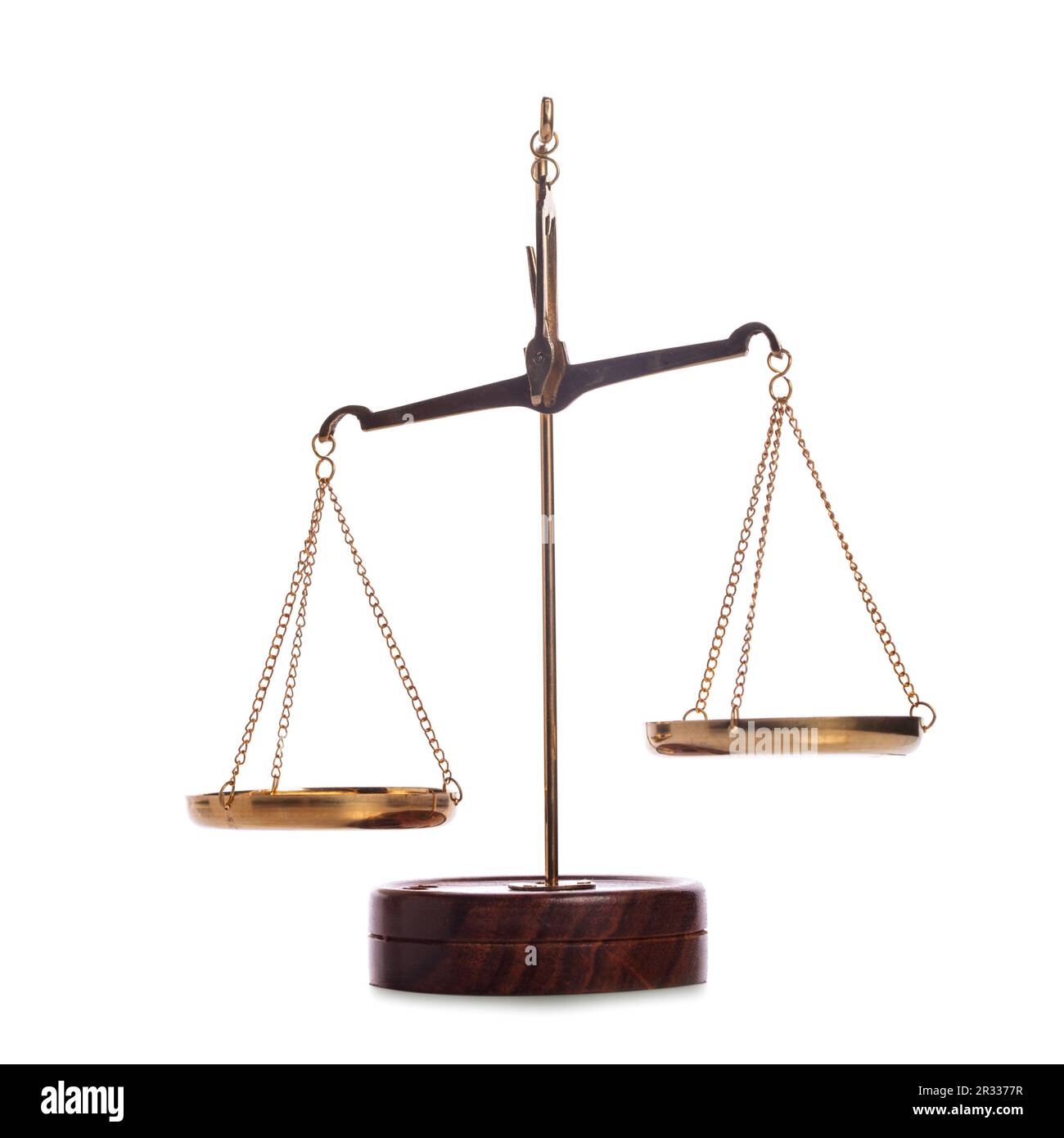 Golden scales of justice Cut Out Stock Images & Pictures - Alamy