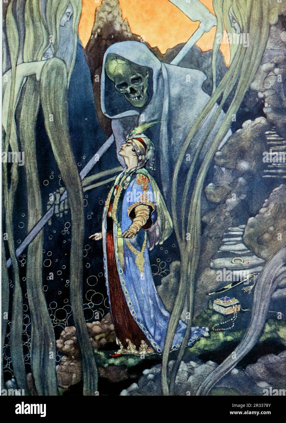 By Rene Bull. Colour: A lady character in a fantasy landscape ...