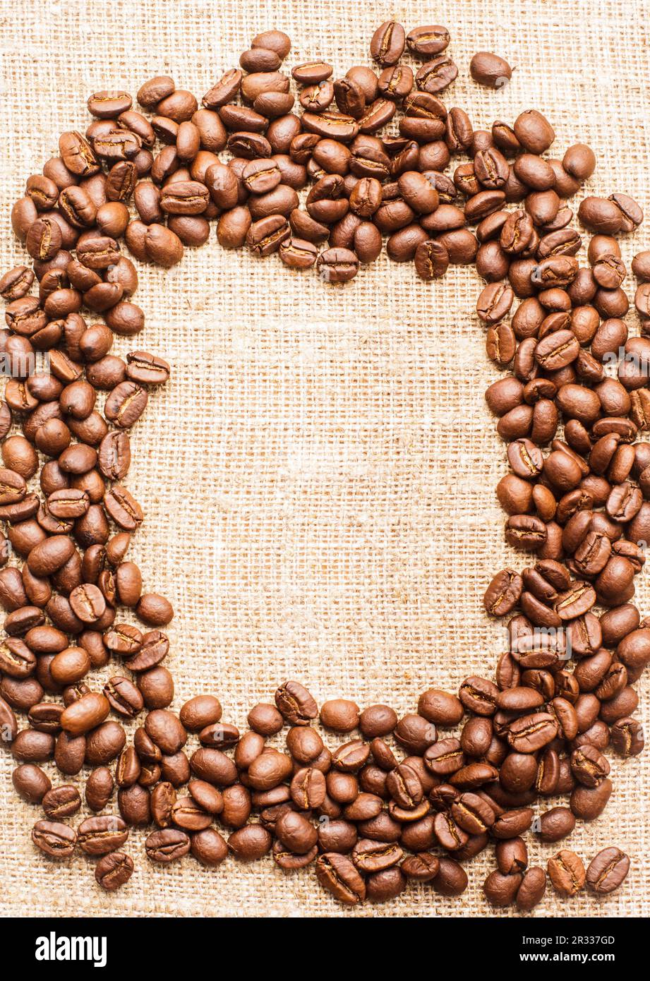 Coffee beans frame Stock Photo - Alamy