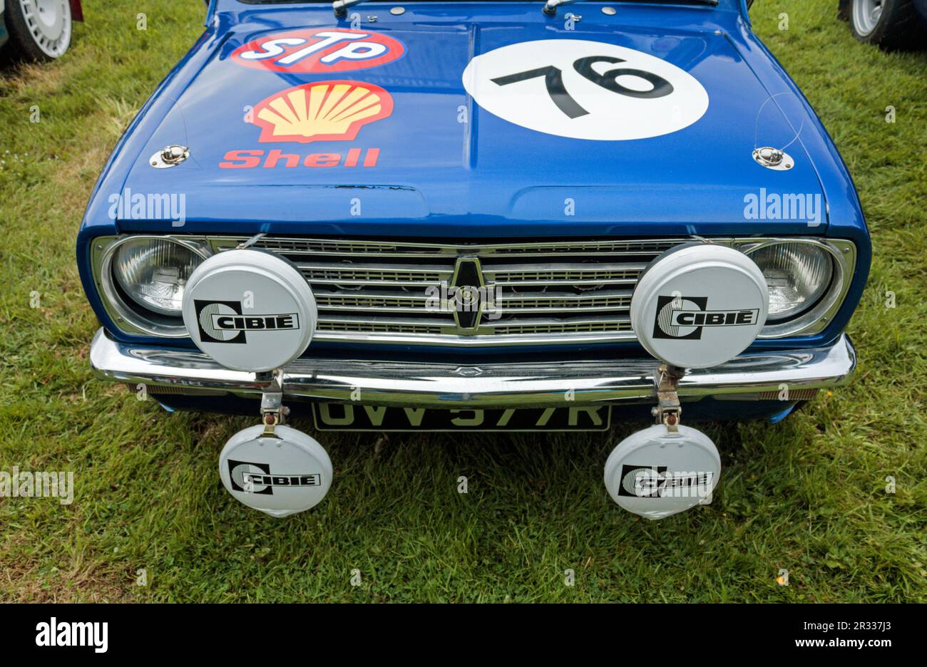 Mini Clubman rally car. Lytham Hall Classic Car Show 2023 Stock Photo ...
