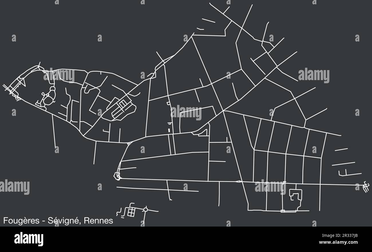 Map of fougeres hi-res stock photography and images - Alamy
