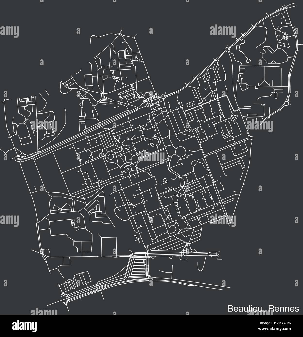 Map of beaulieu Stock Vector Images - Alamy