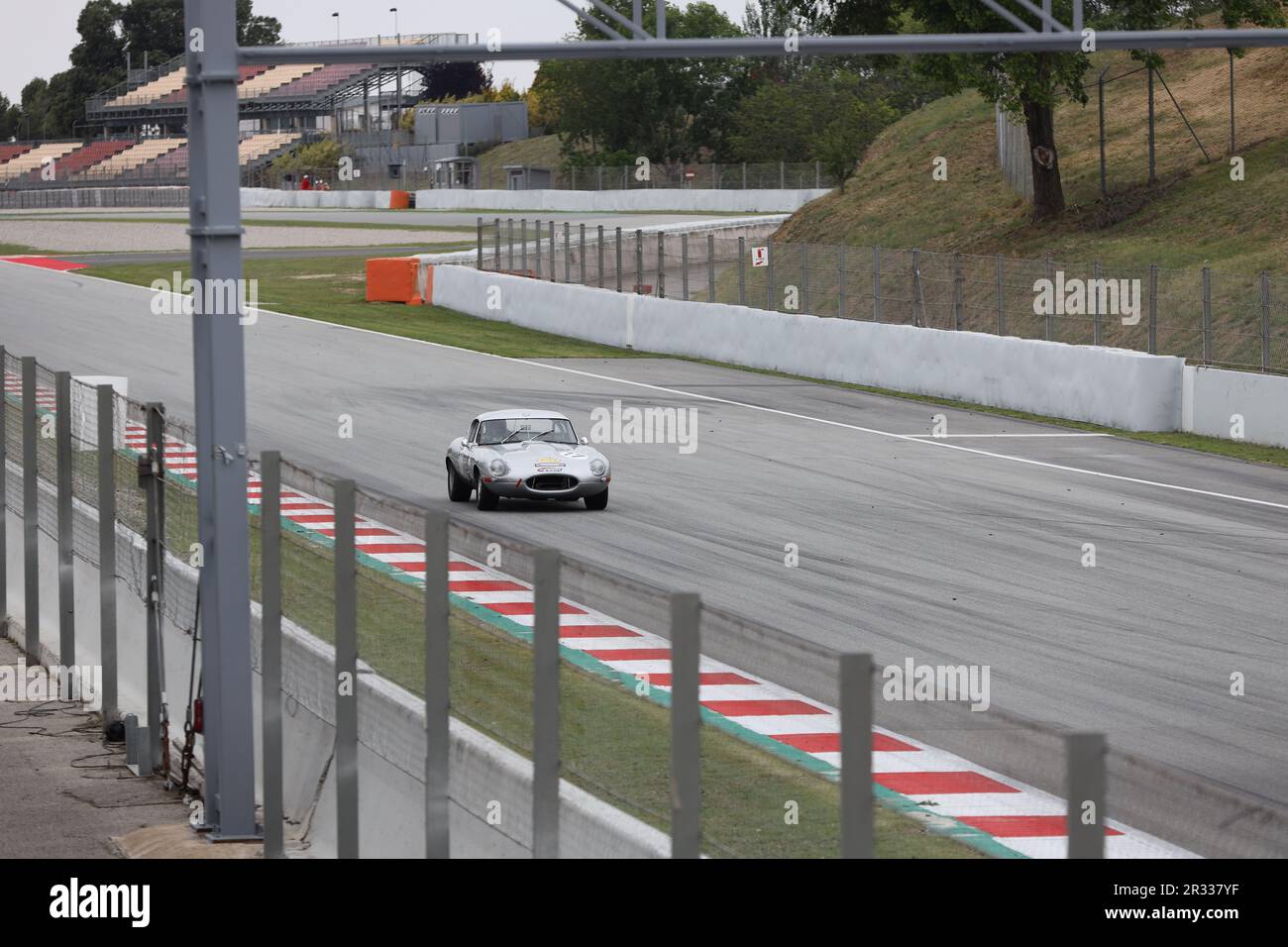 1963 Jaguar E Type racing in the 6 hours of Barcelona Paco Godia Trophy ...