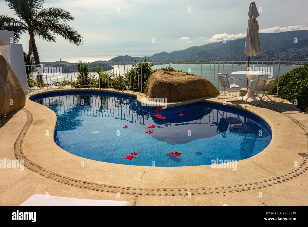 Hotel Las Brisas with Private Pool in Acapulco, Mexico Stock Photo - Alamy