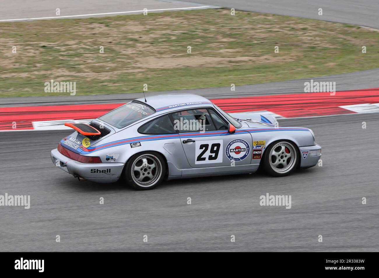 Porsche 911 racing in the 6 hours of Barcelona Paco Godia Trophy on 21 ...