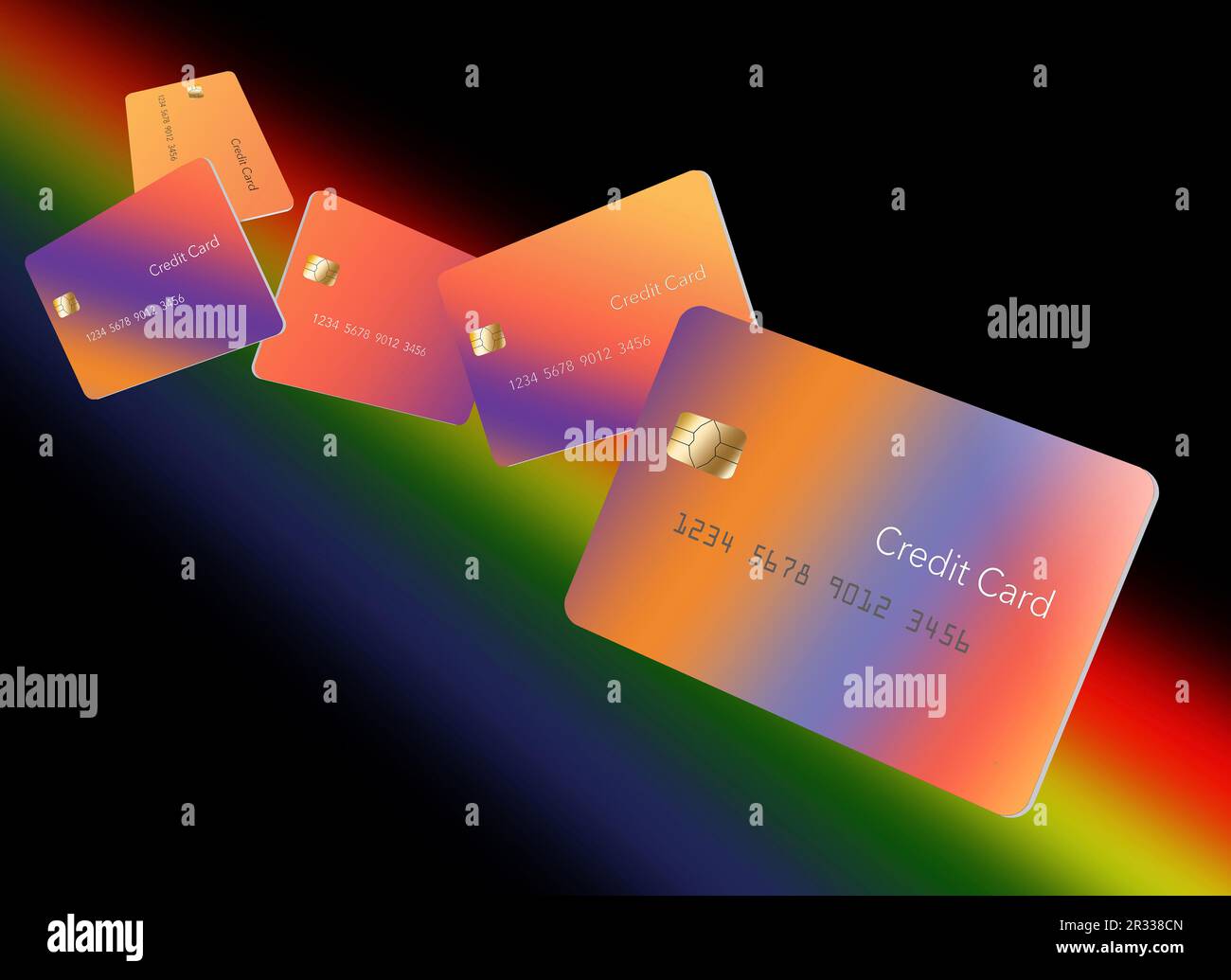Multi colored cards hi-res stock photography and images - Alamy