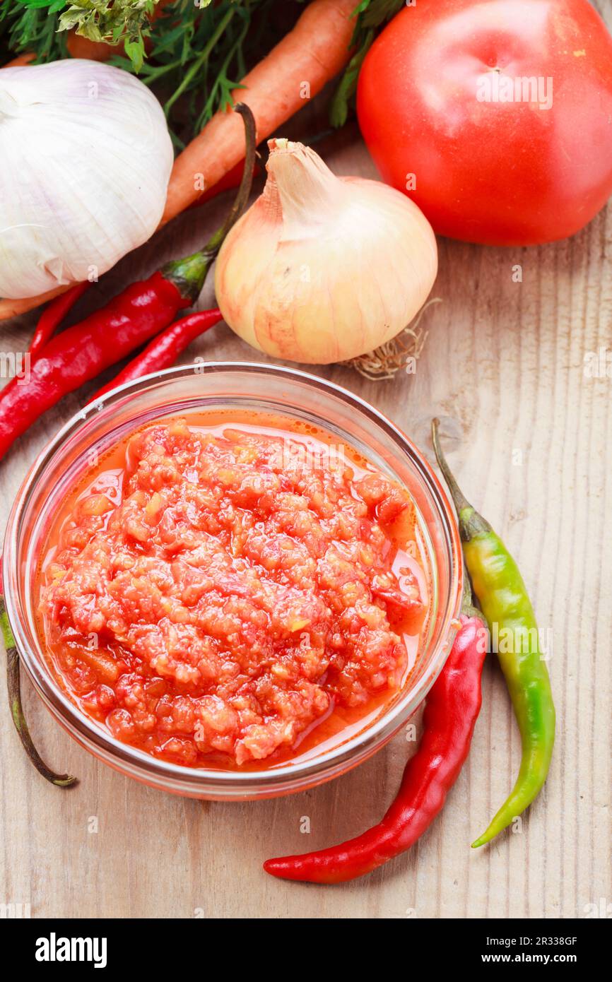 Pepper sauce hi-res stock photography and images - Alamy