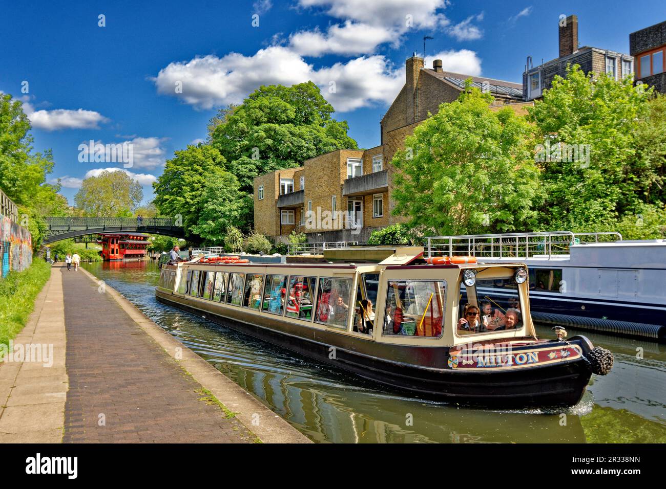 London Regents Canal Springtime the canal near London Zoo and Milton ...