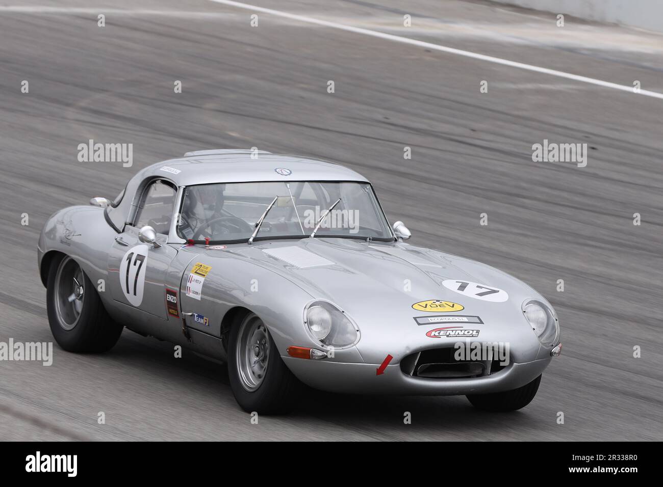 1963 Jaguar E Type racing in the 6 hours of Barcelona Paco Godia Trophy ...