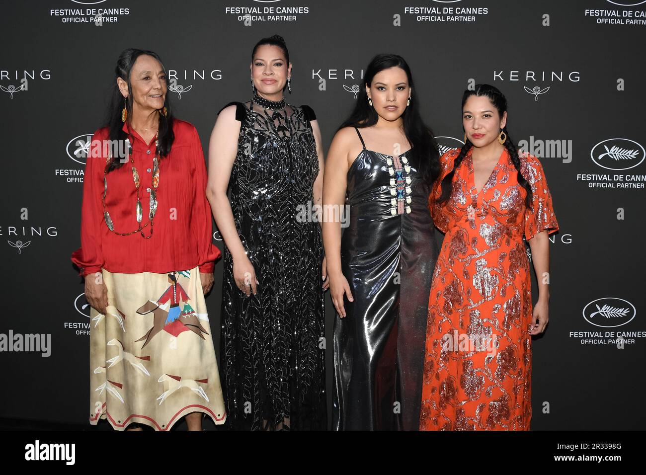 Cannes, France. 21st May, 2023., Tantoo Cardinal, Cara Jade Myers ...