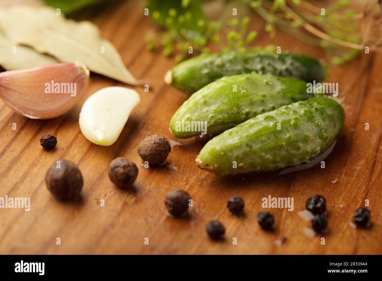 Pickled small cucumber dill hi-res stock photography and images - Alamy