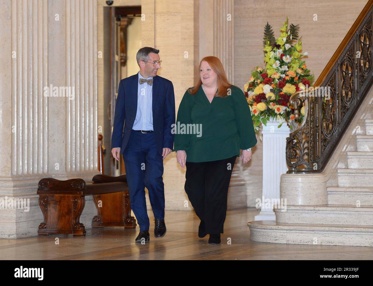 Alliance party MLA Andrew Muir (left) with Alliance Party Leader Naomi ...