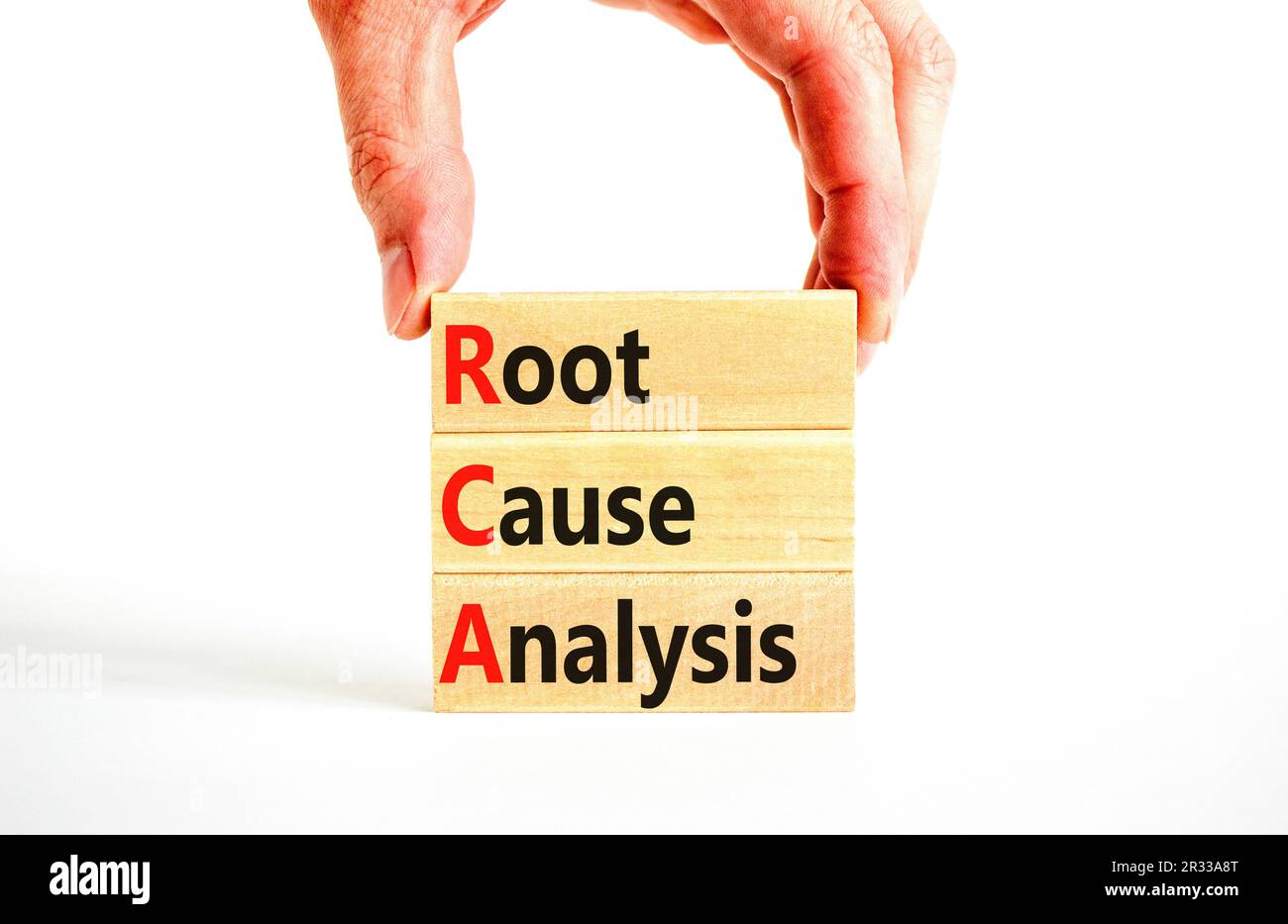 RCA root cause analysis symbol. Concept words RCA root cause analysis ...