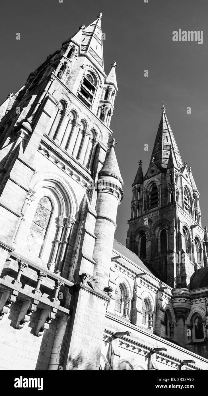 Anglican cathedral tower Black and White Stock Photos & Images - Alamy