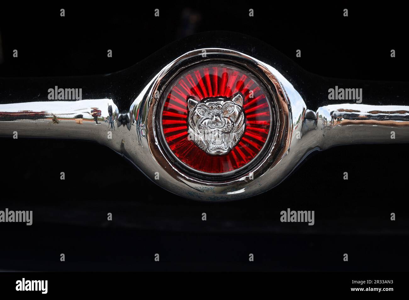 Jaguar E-Type logo Stock Photo - Alamy