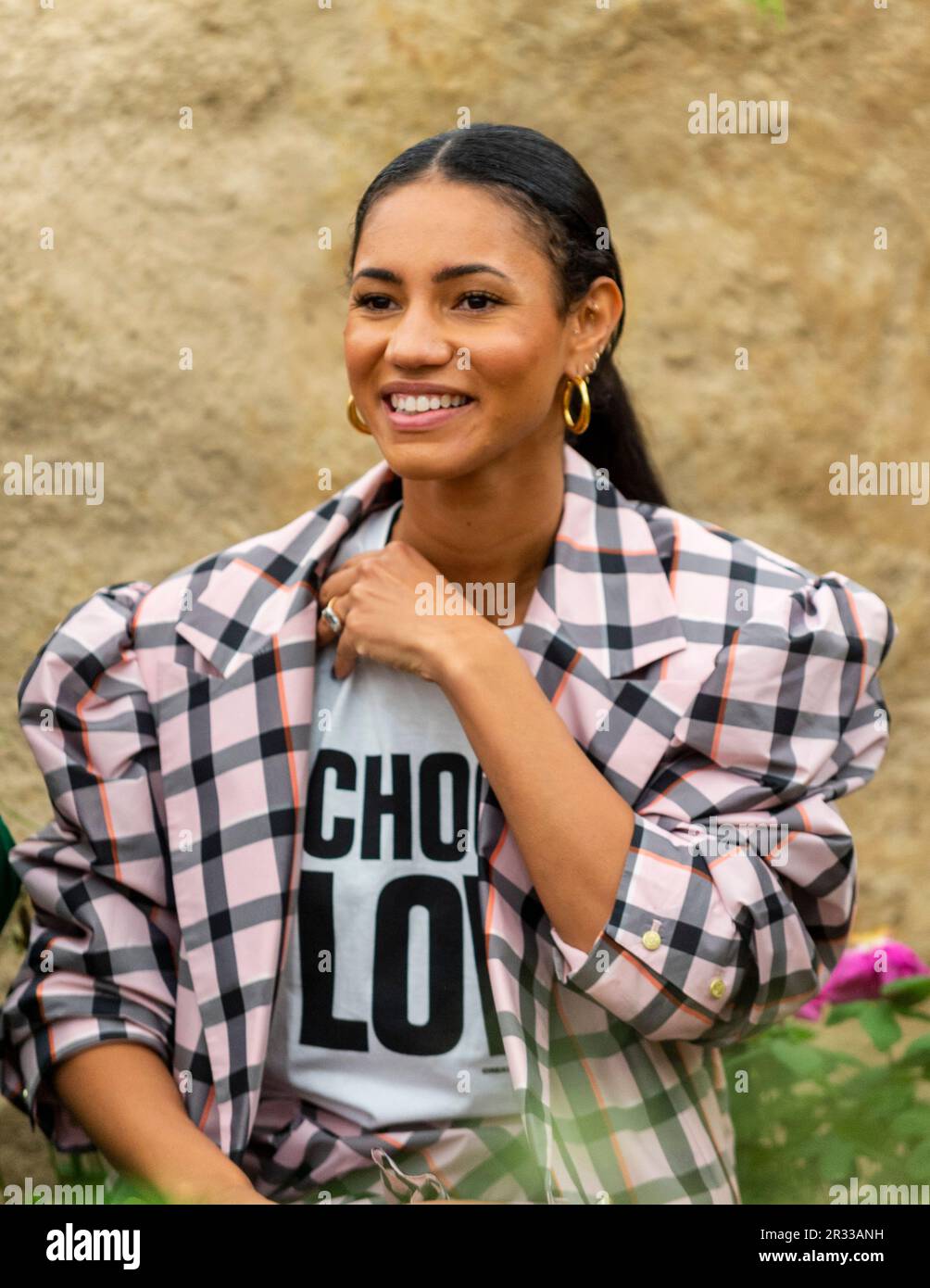 London, UK. 22 May 2023. Choose Love ambassador Vick Hope at The Choose ...