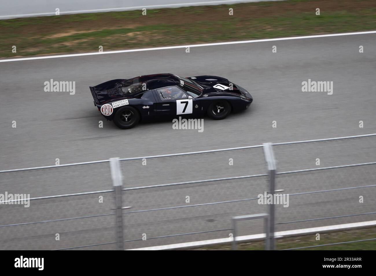 1965 Ford GT40 racing in the 6 hours of Barcelona Paco Godia Trophy on ...