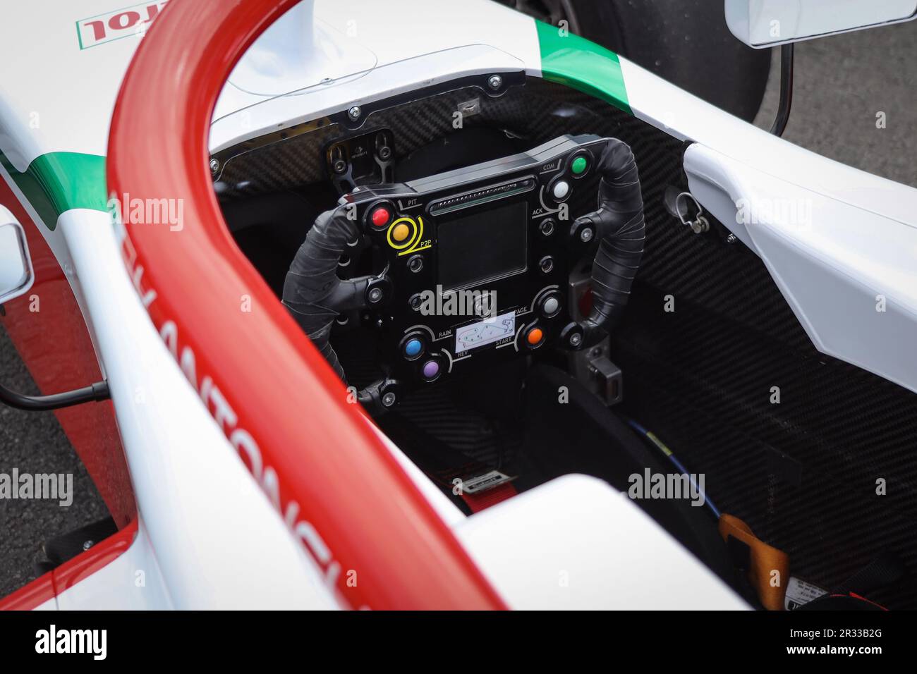Cockpit of car taking part in Formula Regional European Championship by ...