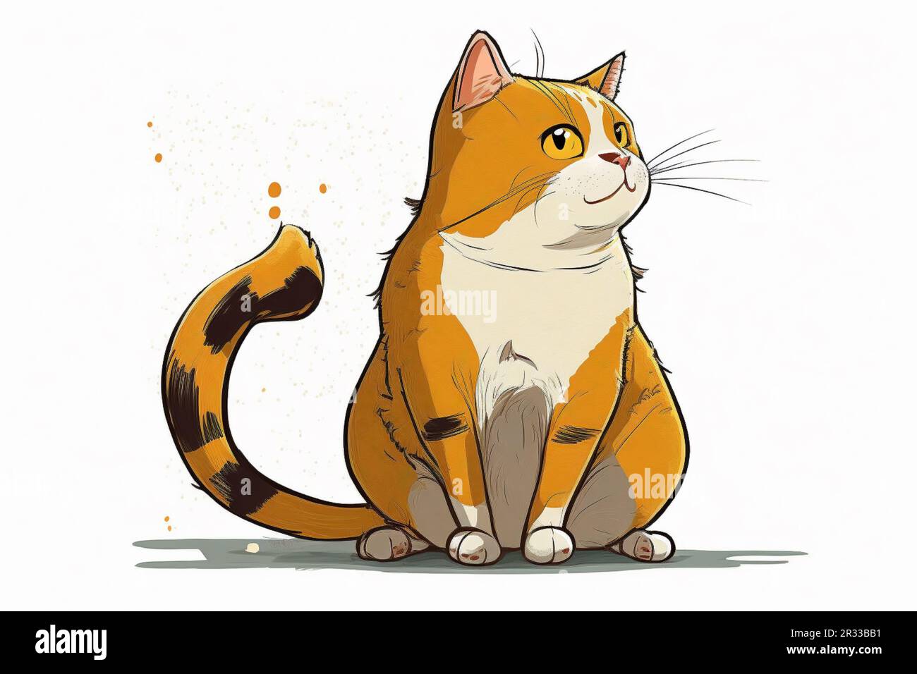 White belly cat Cut Out Stock Images & Pictures - Alamy