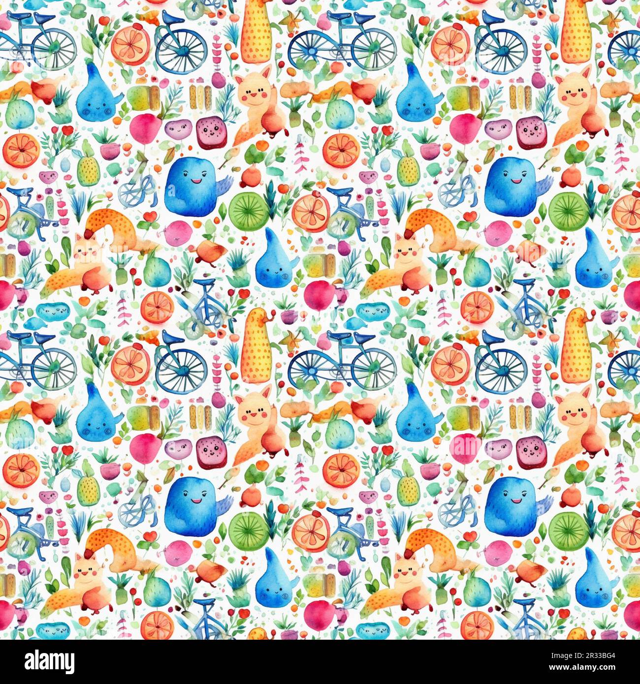 Watercolor seamless pattern wallpapers, fashion, backgrounds, textures ...