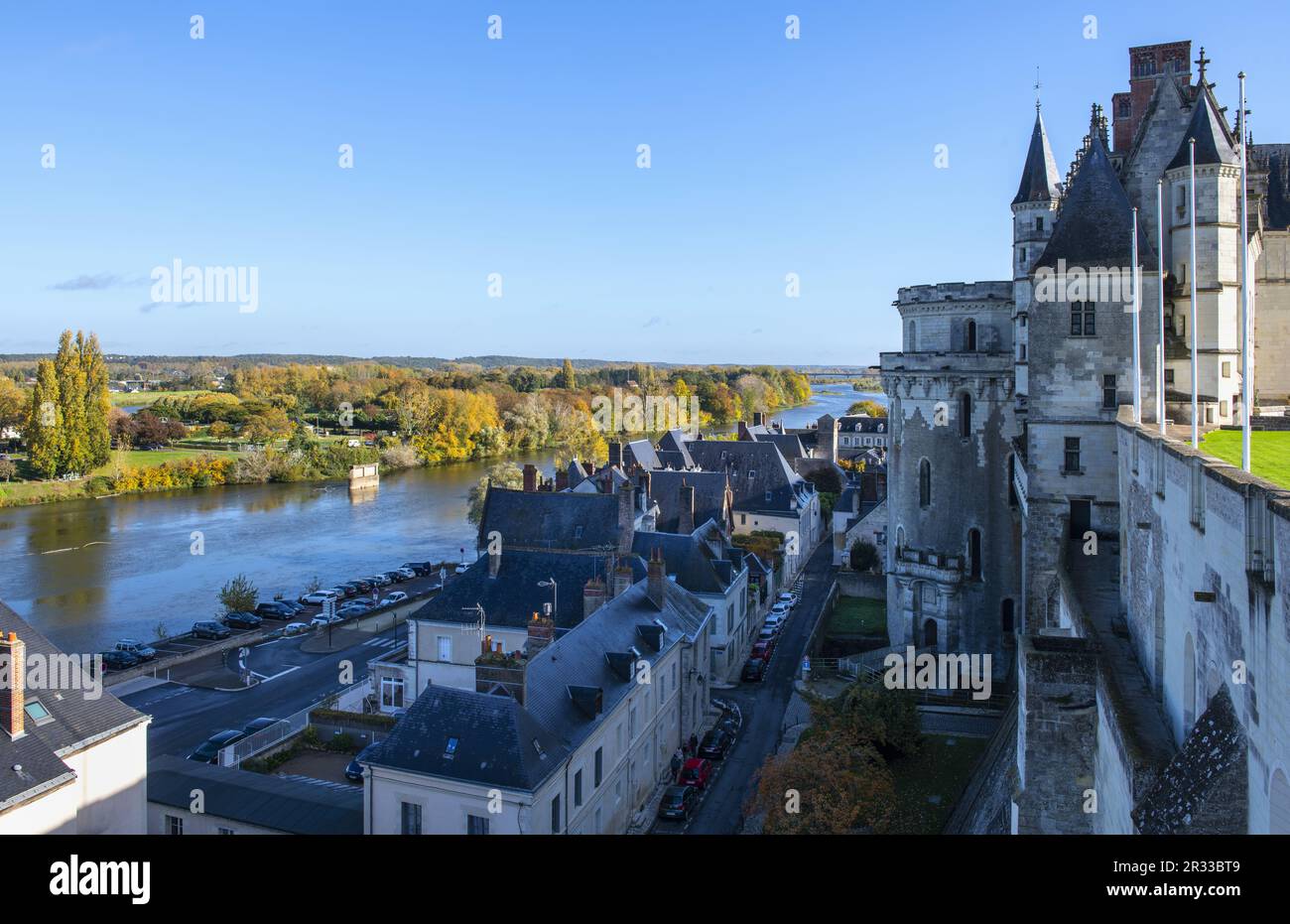 Amboise castle aerial view hi-res stock photography and images - Alamy