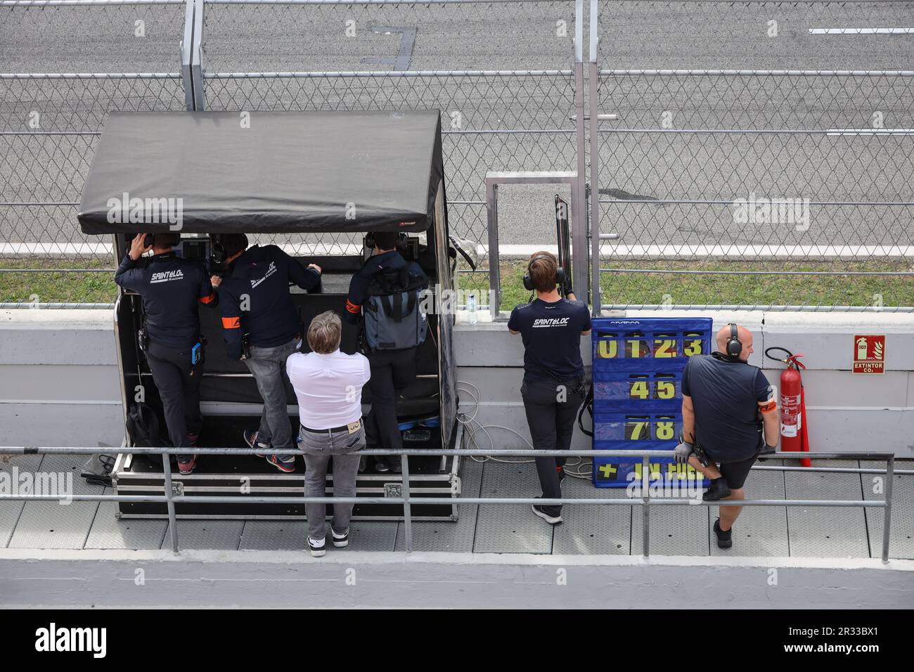 Team pit wall at Formula Regional European Championship by Alpine 2023 ...
