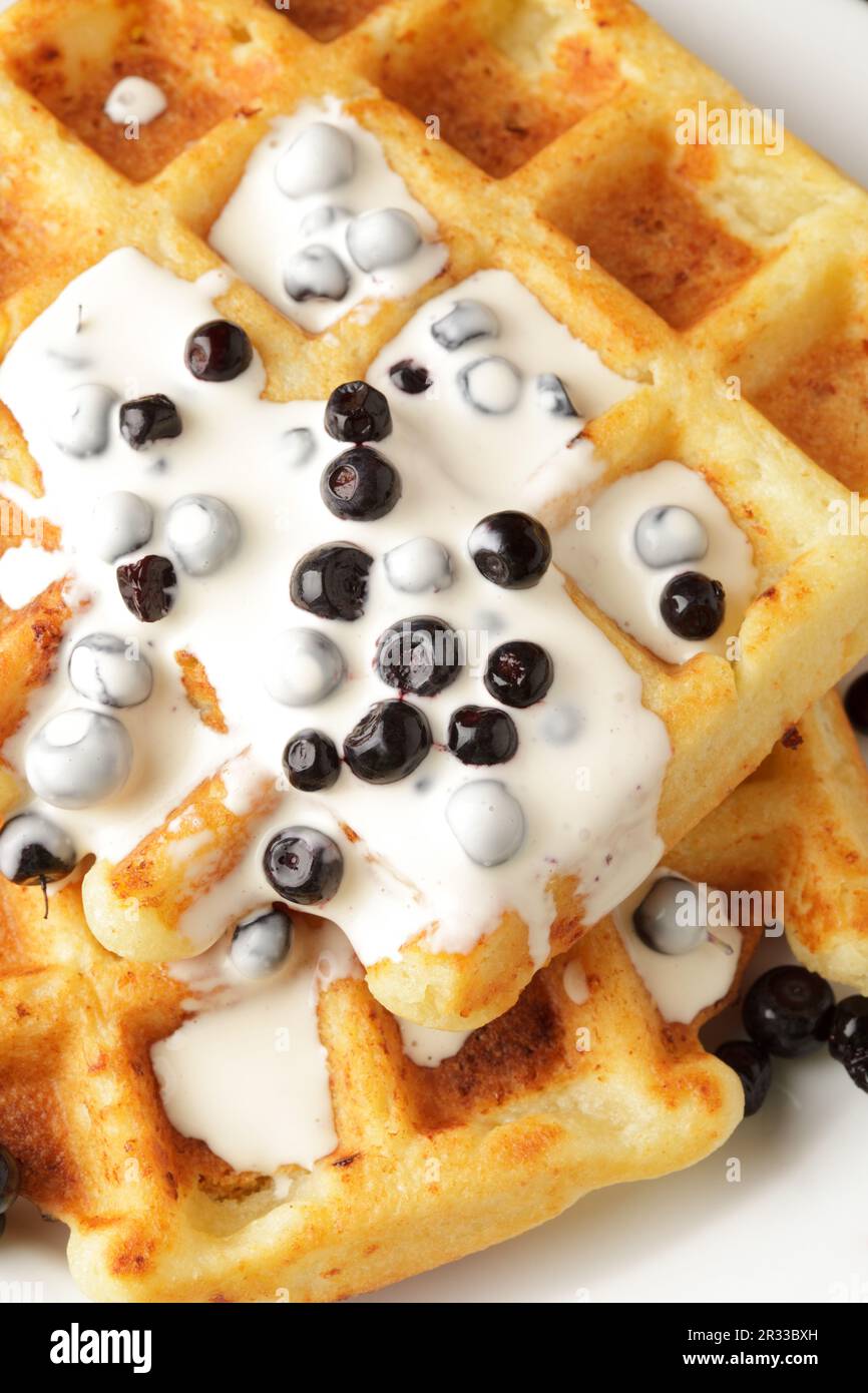 Waffle brown sugar hi-res stock photography and images - Alamy