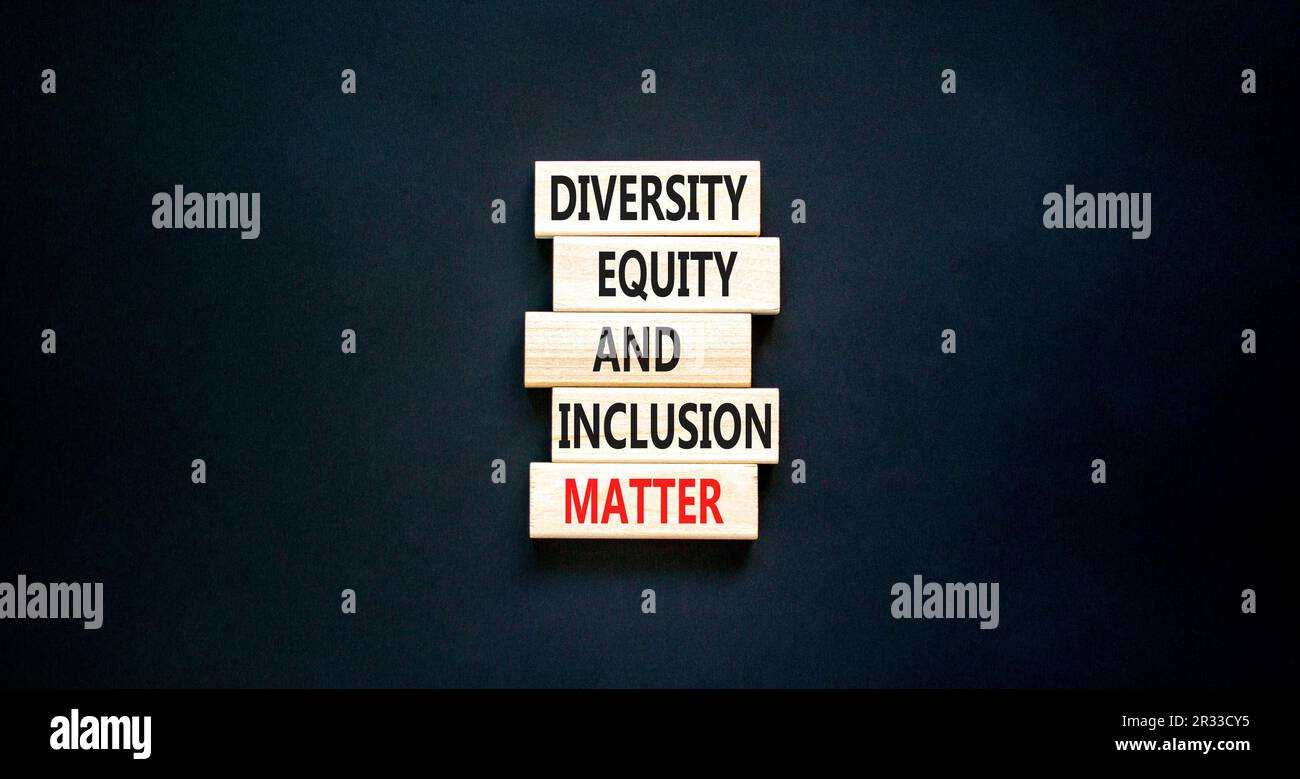 DEI Diversity equity inclusion matter symbol. Concept words DEI ...