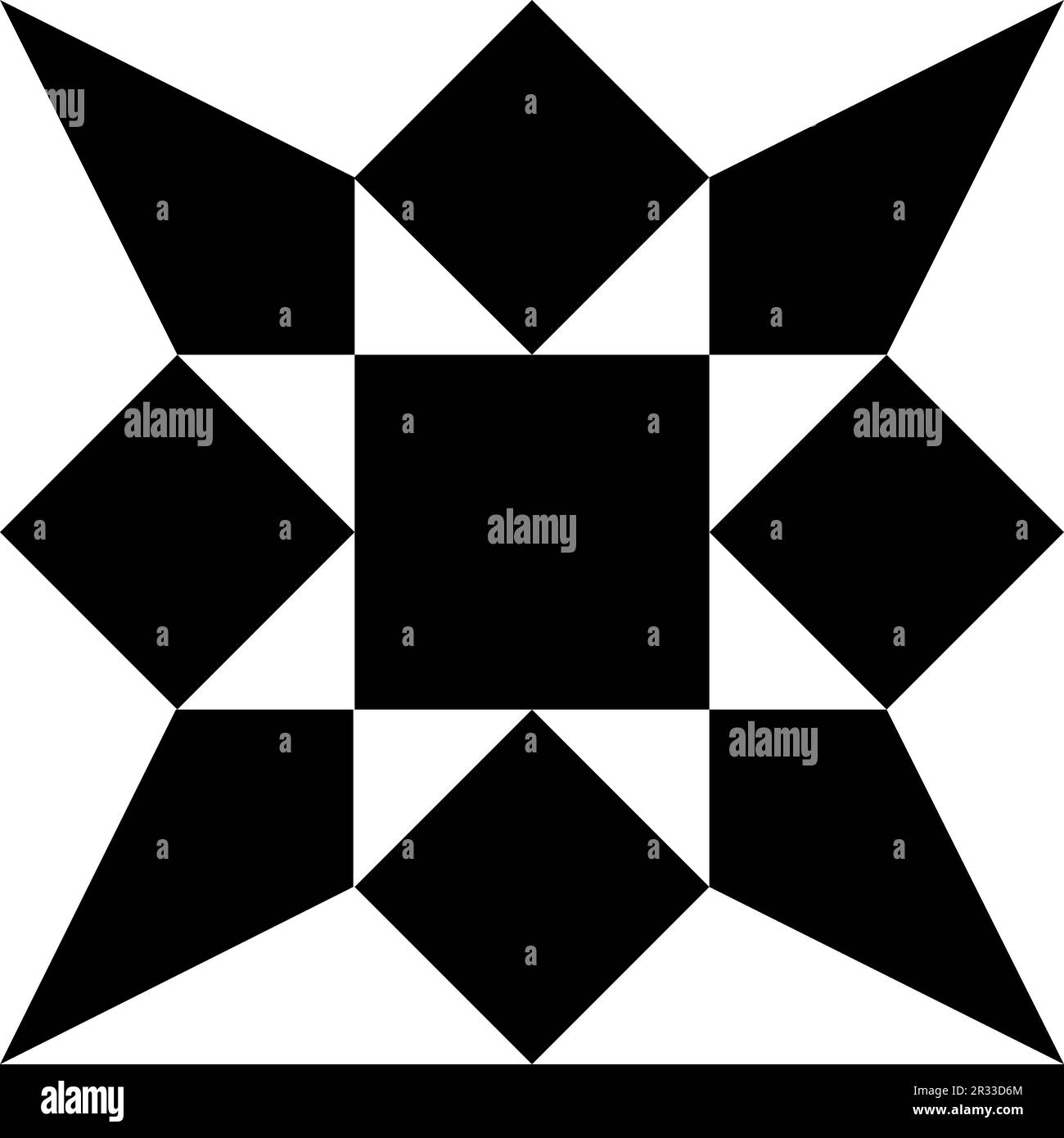 Barn quilt symbol icon Stock Photo - Alamy