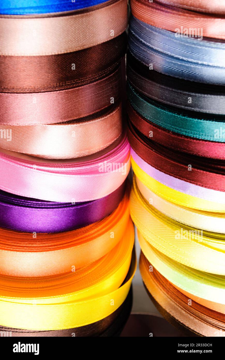 Vibrant pink fabric ribbons hi-res stock photography and images - Alamy
