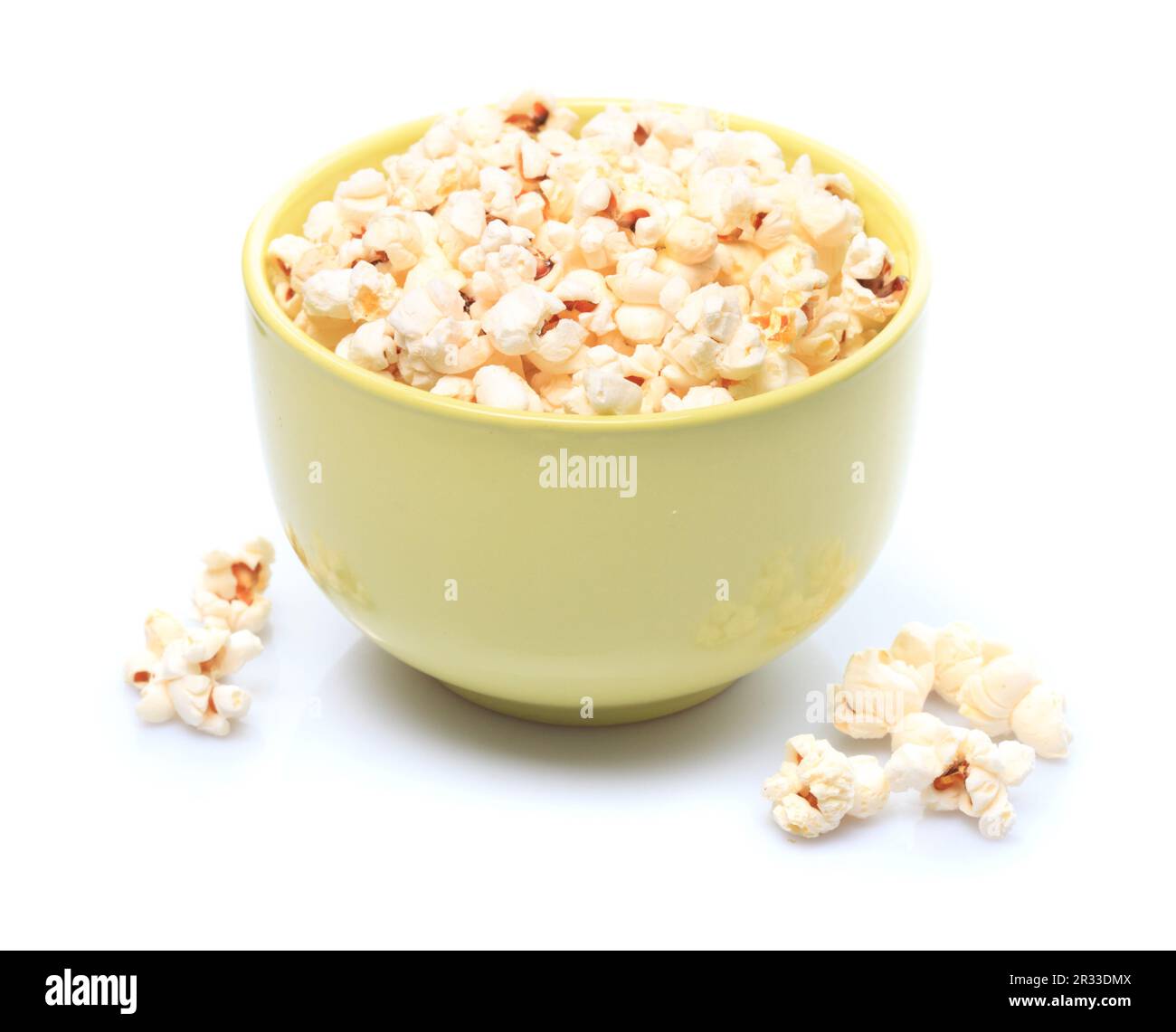 Popcorn in bowl Stock Photo - Alamy