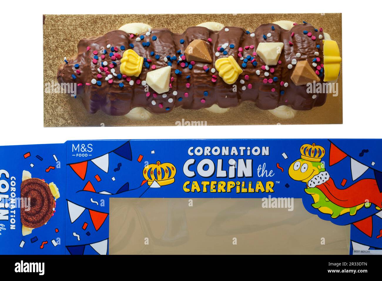 Coronation Colin the Caterpillar cake from Marks & Spencer M&S removed ...