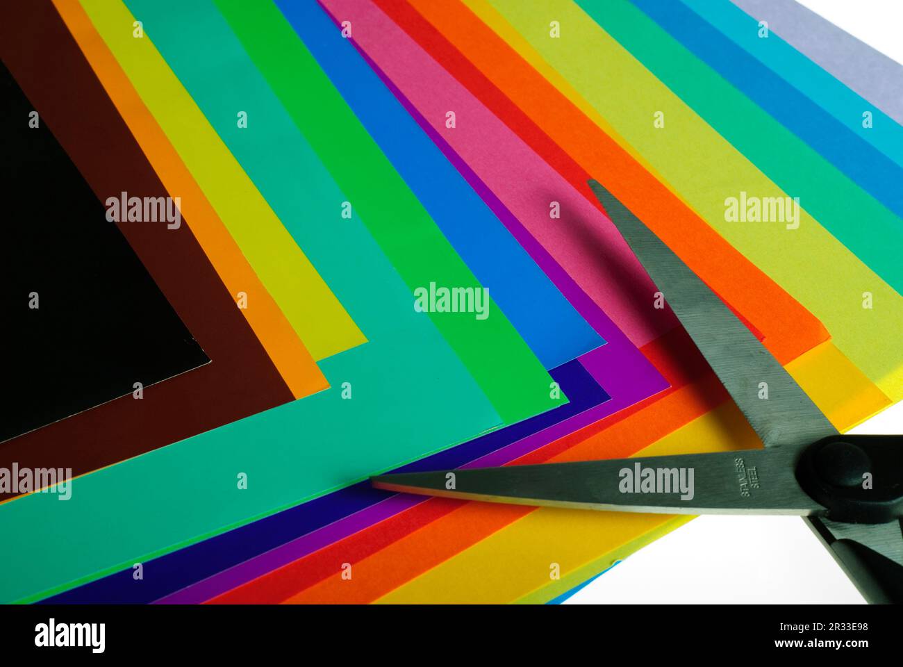 Various color paper Stock Photo - Alamy