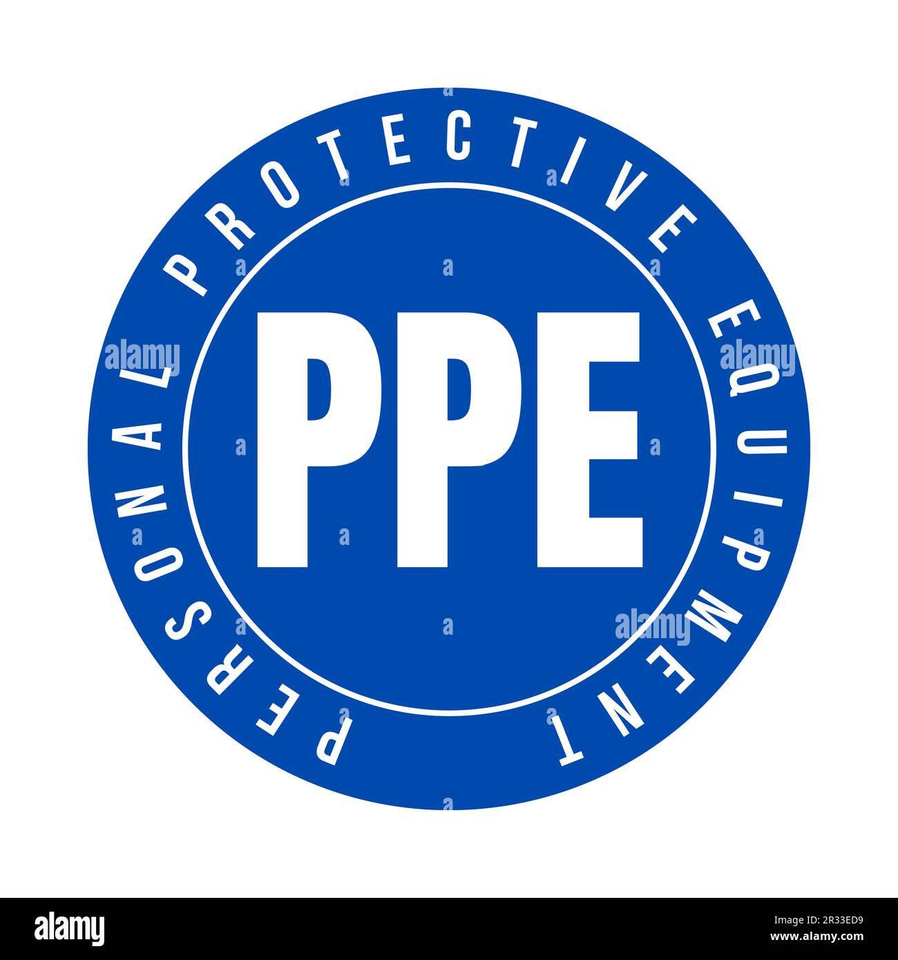 Danger required personal protective equipment ppe symbol hi-res stock ...