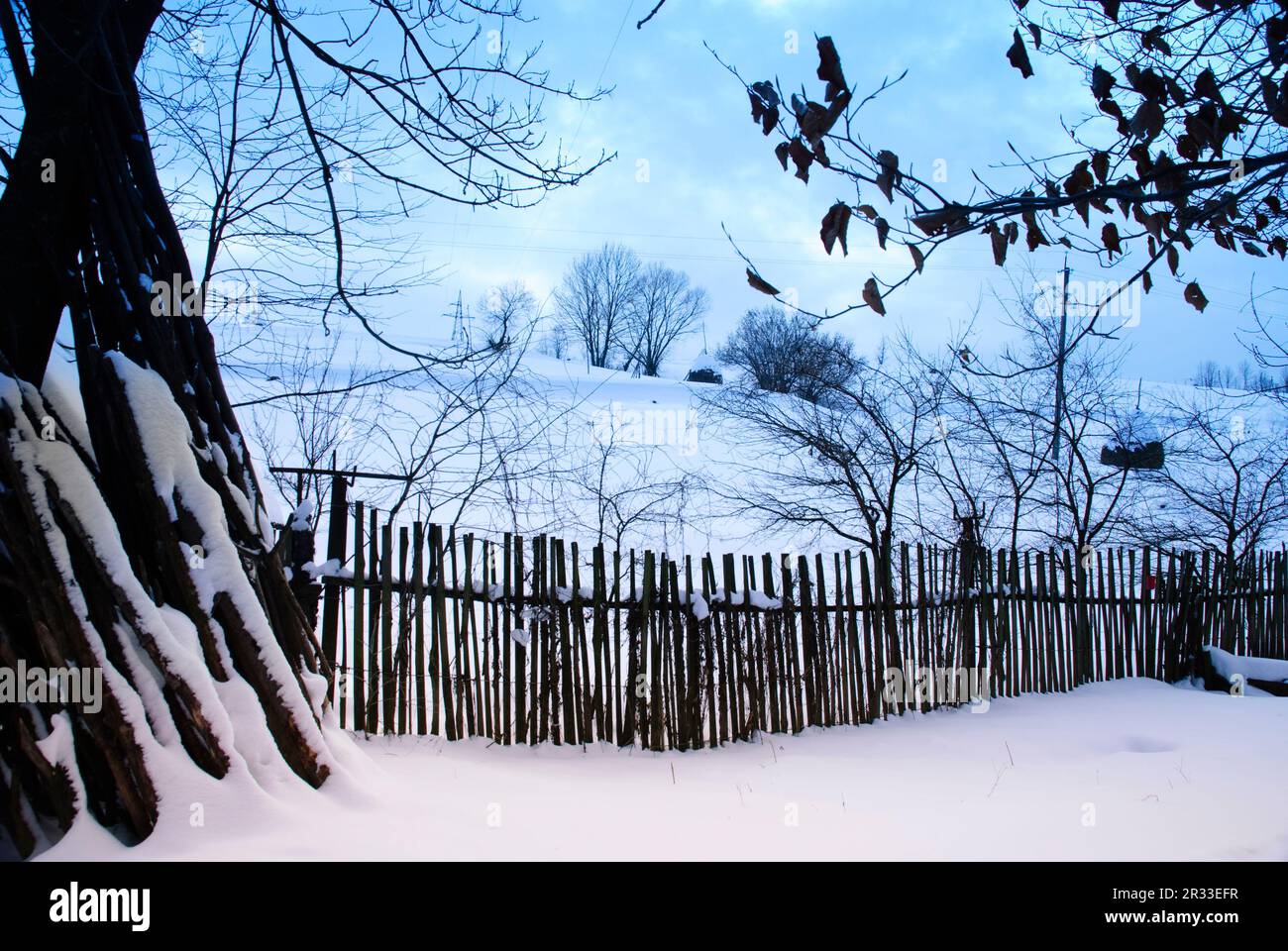 Rural wooden fence under hi-res stock photography and images - Alamy