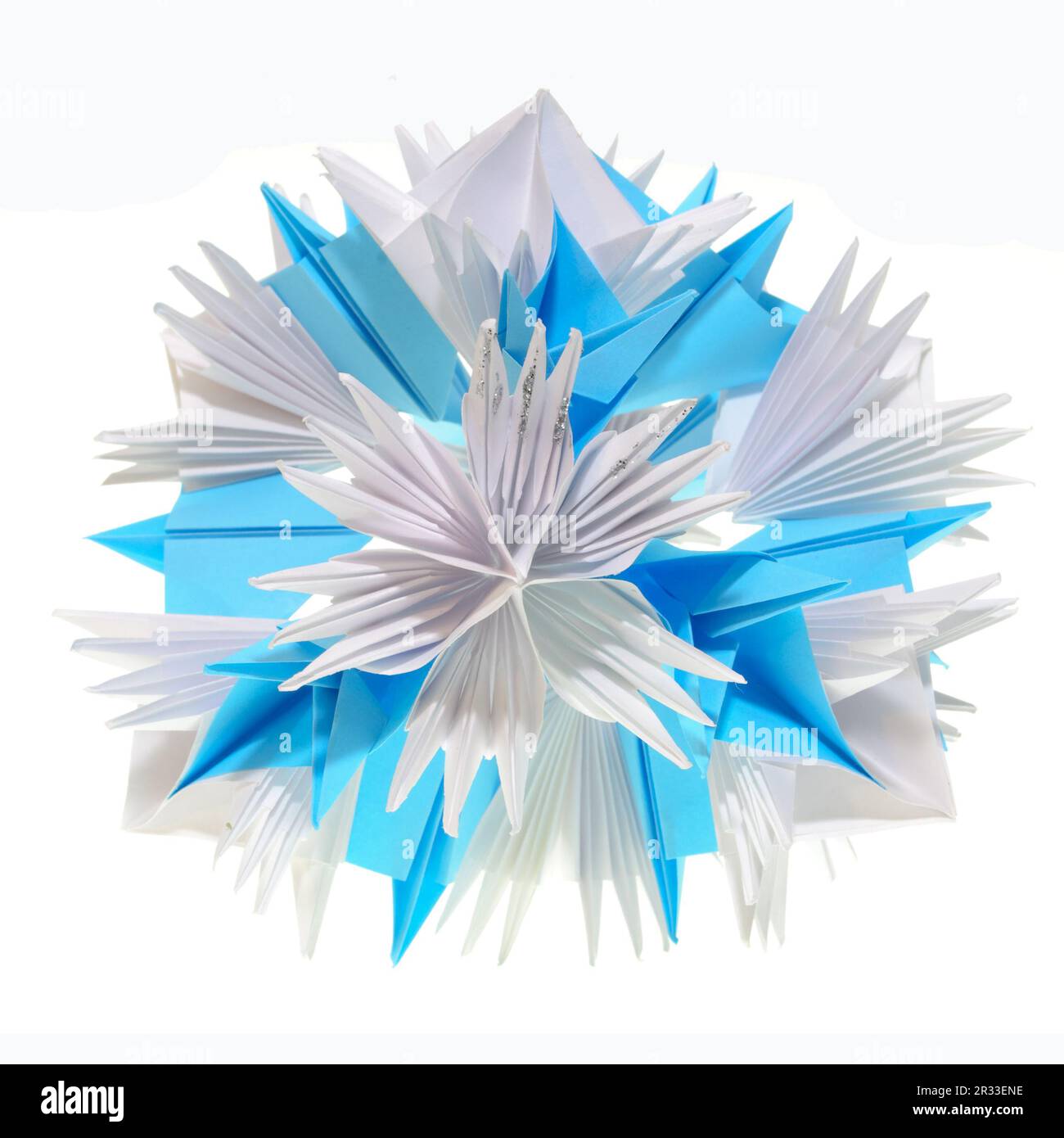 Origami blue paper rose hi-res stock photography and images - Alamy