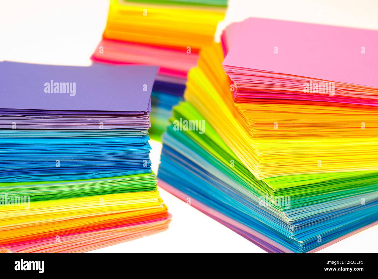 Various color paper Stock Photo - Alamy