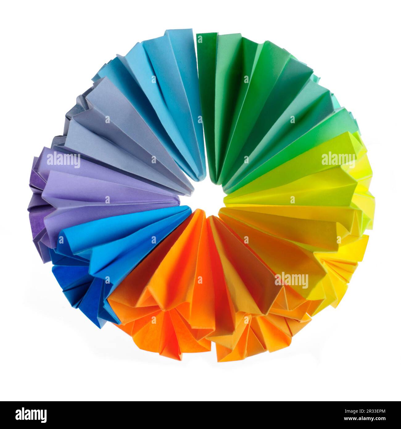Colorful origami units Stock Photo - Alamy