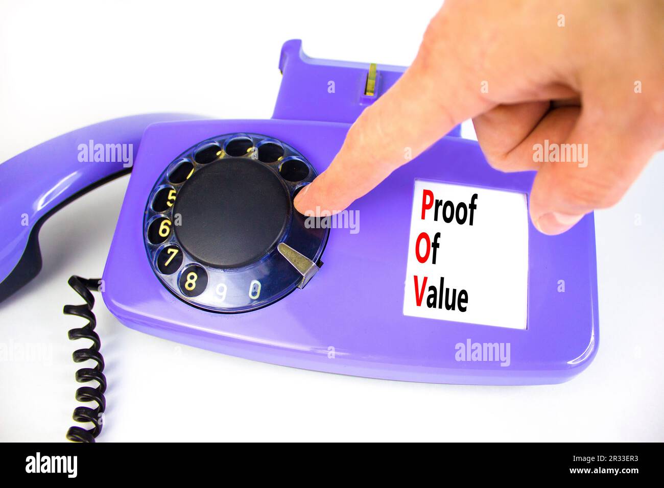 POV Proof of value symbol. Concept words POV Proof of value on ...