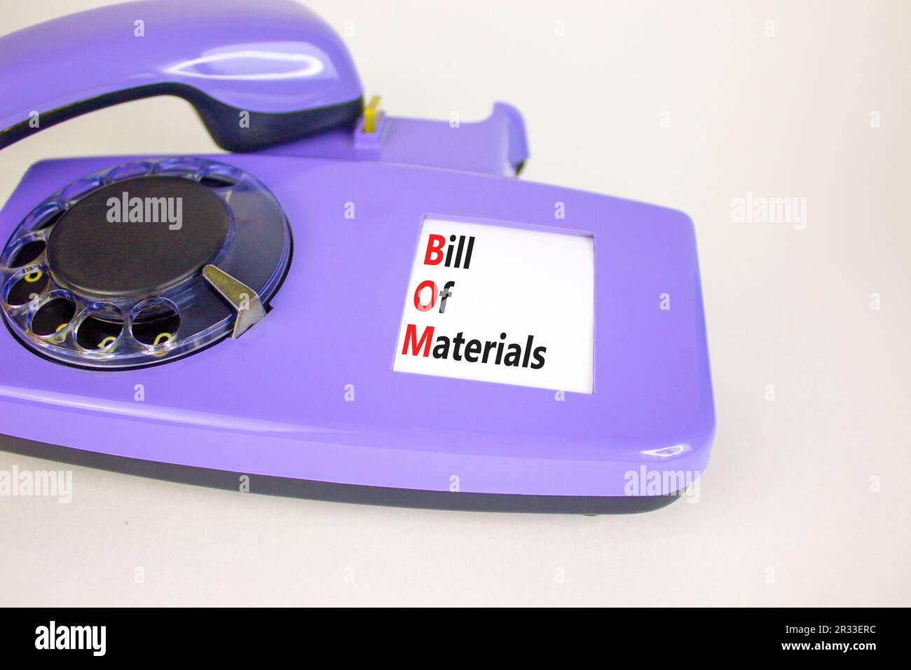 BOM bill of materials symbol. Concept words BOM bill of materials on ...