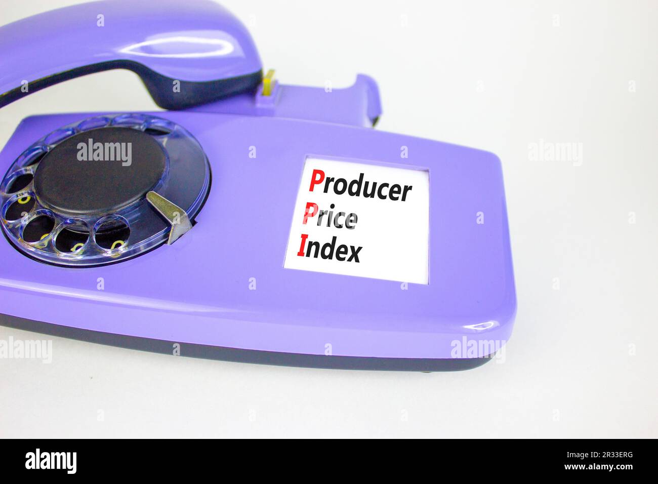 PPI Producer price index symbol. Concept words PPI Producer price index ...