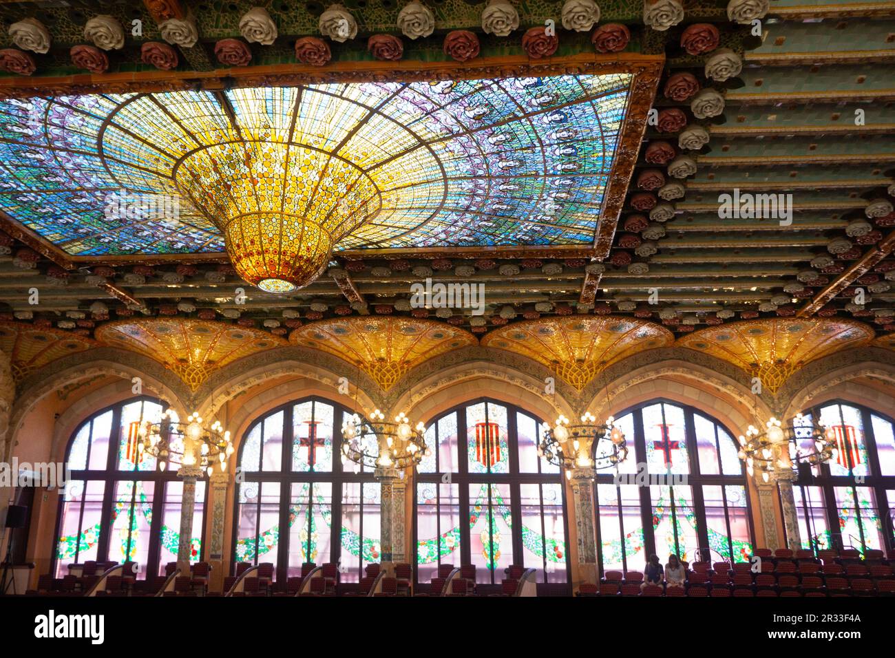 The Catalan Music Palace (concert hall), a UNESCO World Heritage site ...
