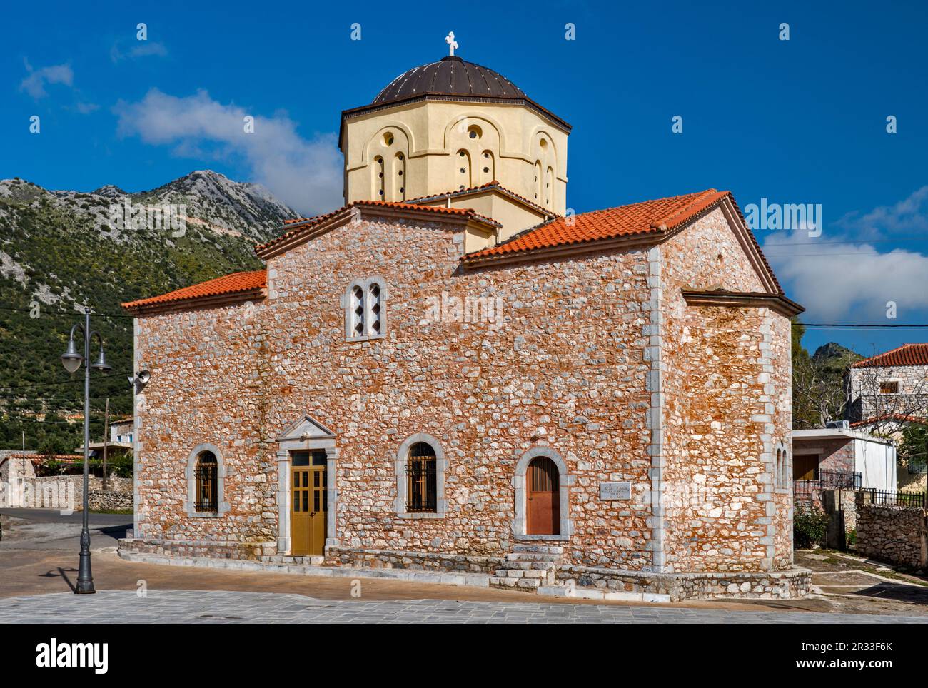 Agia Triada (Holy Trinity) Church, village of Flomochori, Laconian Mani ...