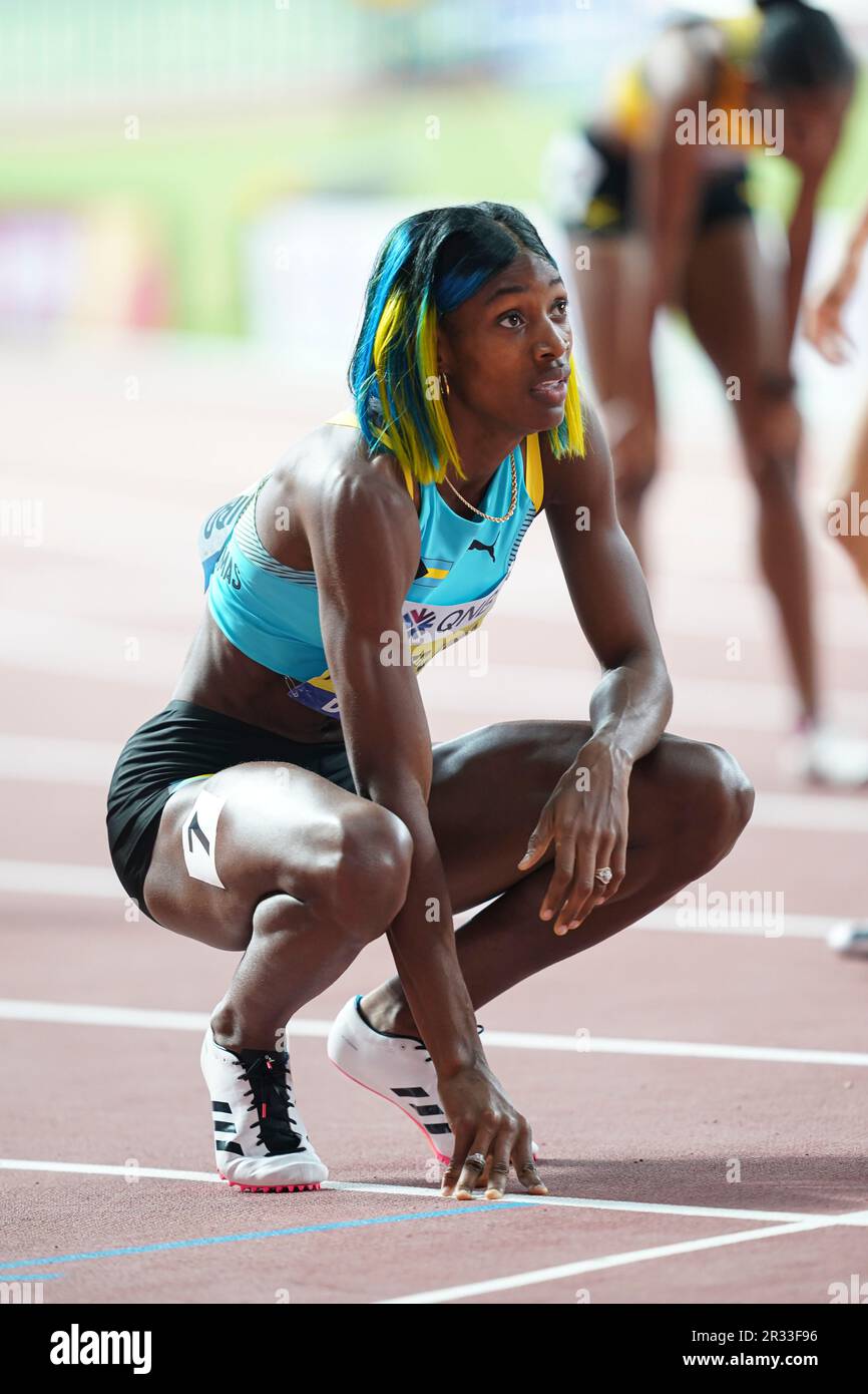 Shaunae Miller-Uibo running the 400m at the 2019 World Athletics ...