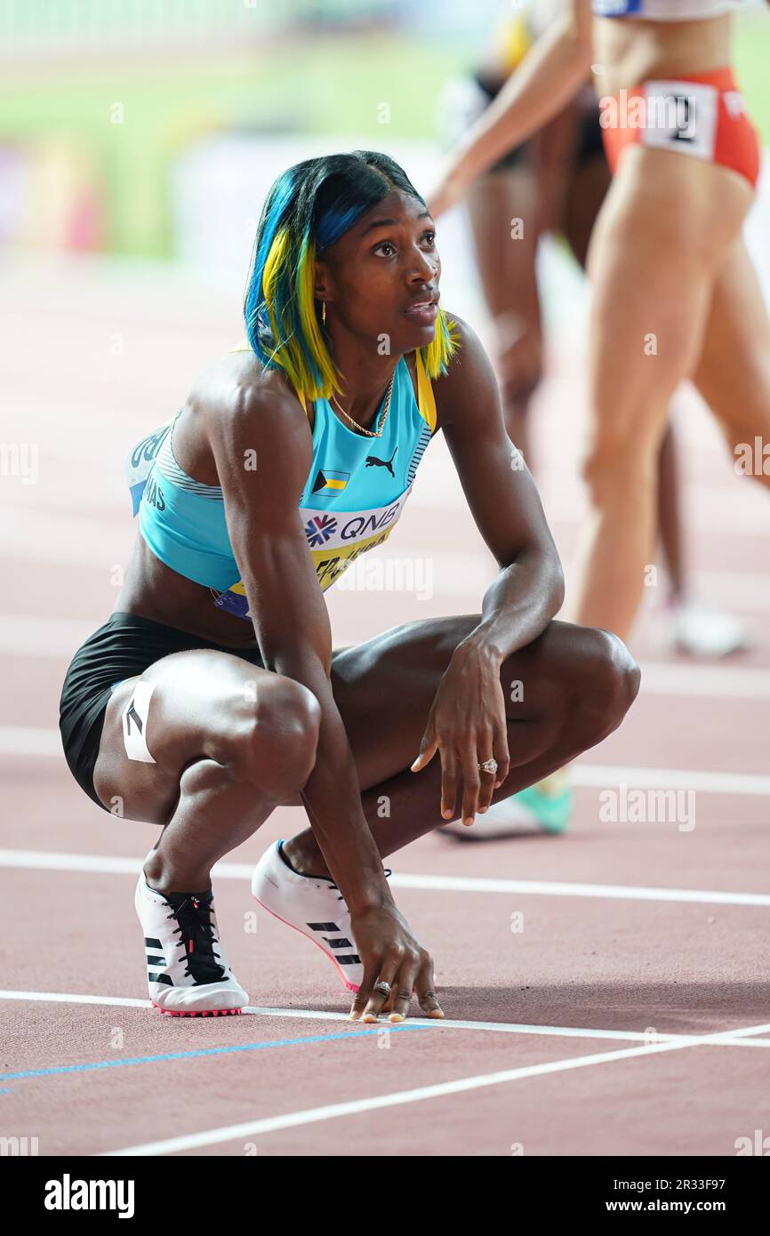 Shaunae Miller-Uibo running the 400m at the 2019 World Athletics ...