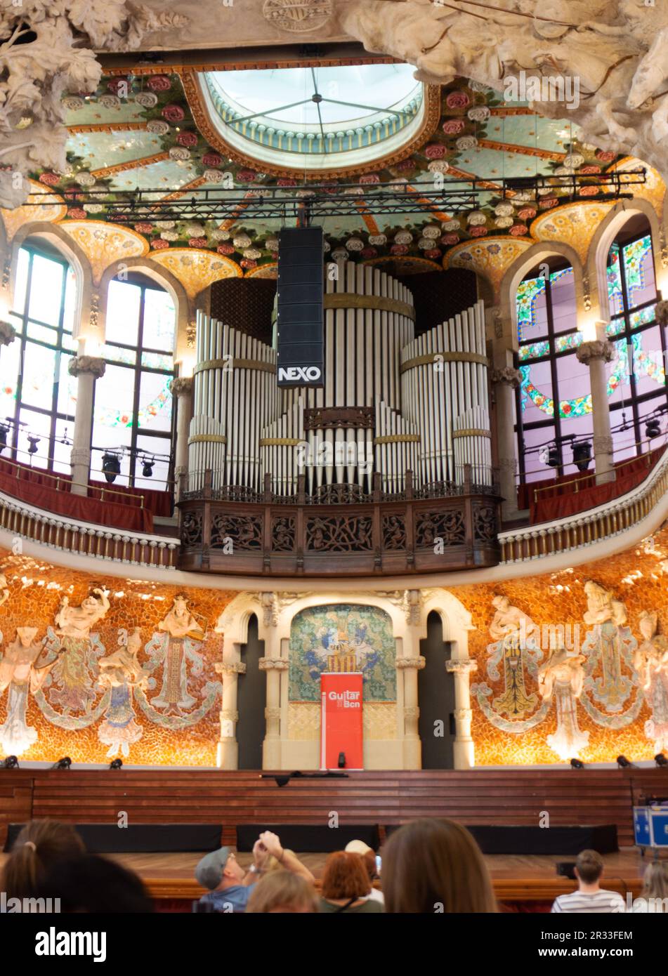 The Catalan Music Palace (concert hall), a UNESCO World Heritage site ...