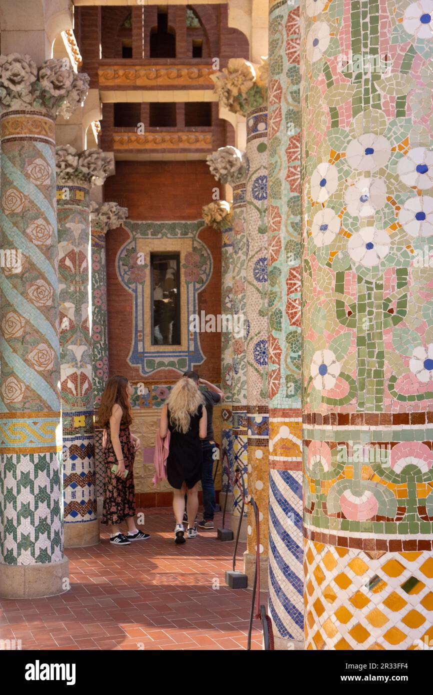 The Catalan Music Palace (concert hall), a UNESCO World Heritage site ...