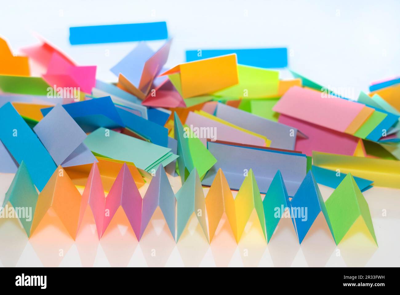 Various color paper Stock Photo - Alamy