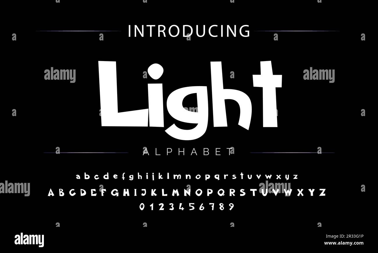 Funky colorful cartoon font type. Vector alphabet Stock Vector Image ...